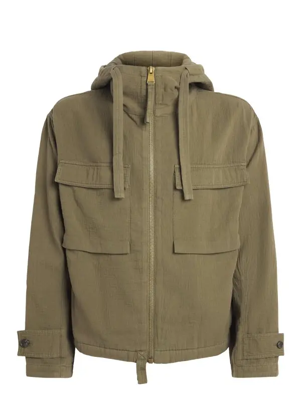 Simkhai Cotton Oversized Iver Field Jacket - Green