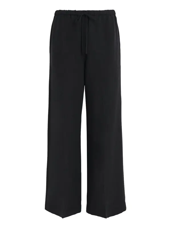 TOTEME Drawstring Fluid Trousers - Black