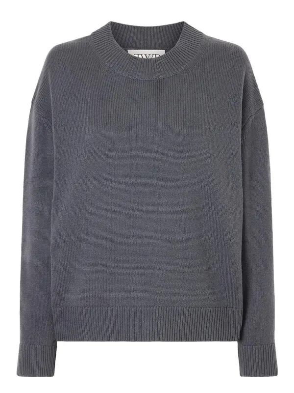 TWP Cashmere Crewneck Sweater - Gray