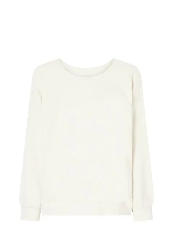 Suzie Kondi Samos Cotton-blend Terry Sweatshirt - Neutrals