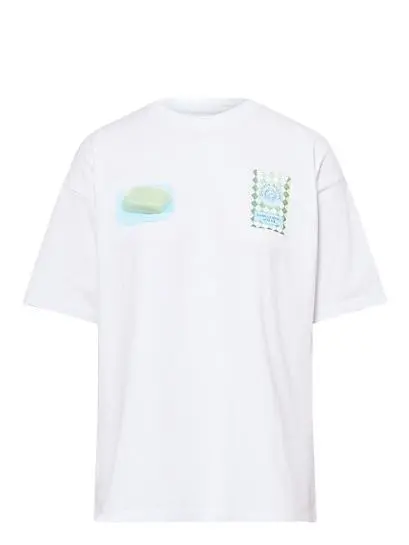 DAMSON MADDER Graphic-print Cotton T-shirt - White