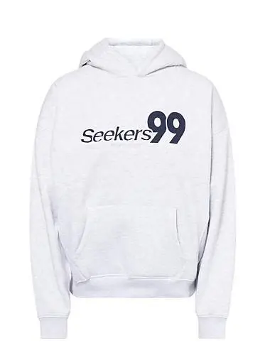 SISTERS & SEEKERS Logo-embroidered Cotton-jersey Hoody - Passive