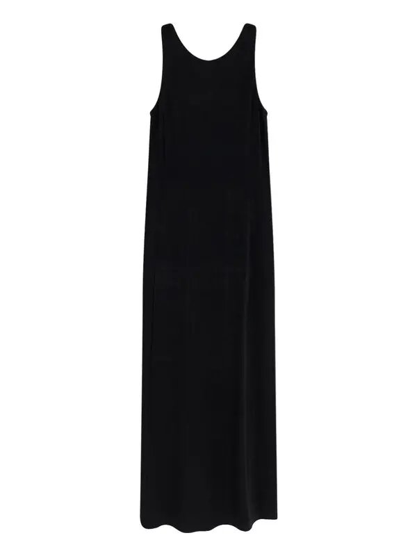 Max Mara Stretch Viscose Long Dress - Black