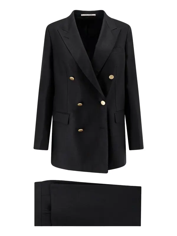 Tagliatore Jasmine Linen Suit - Black