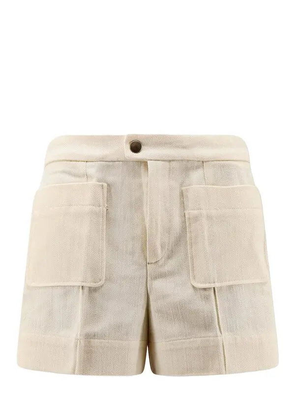 Soeur Hover Cotton Shorts - Beige