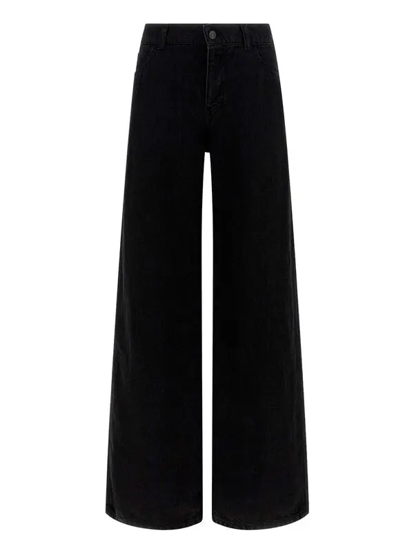 THE ROW Eglitta Linen Pant - Black
