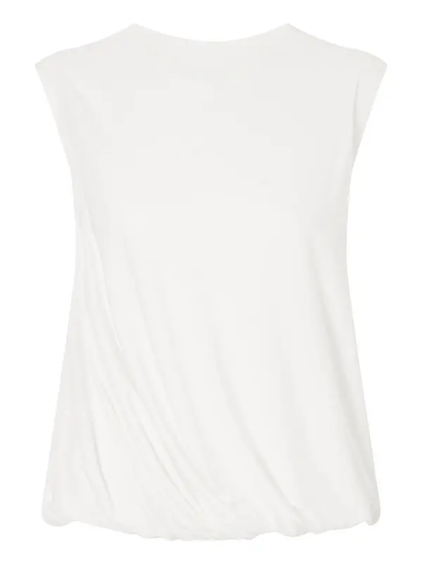 Norma Kamali Stretch-jersey Tank - White