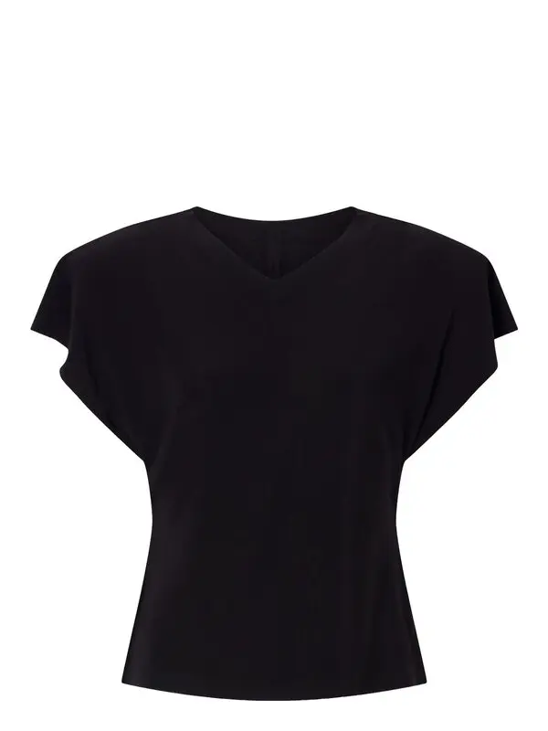 Norma Kamali Stretch-jersey Blouse - Black