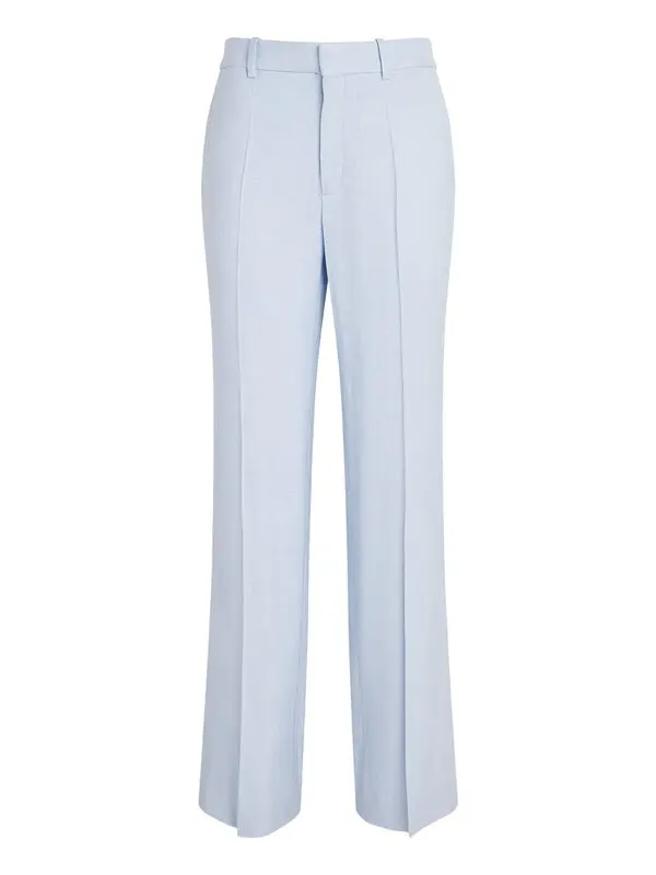 Maje Pleated Tailored Trousers - Blue