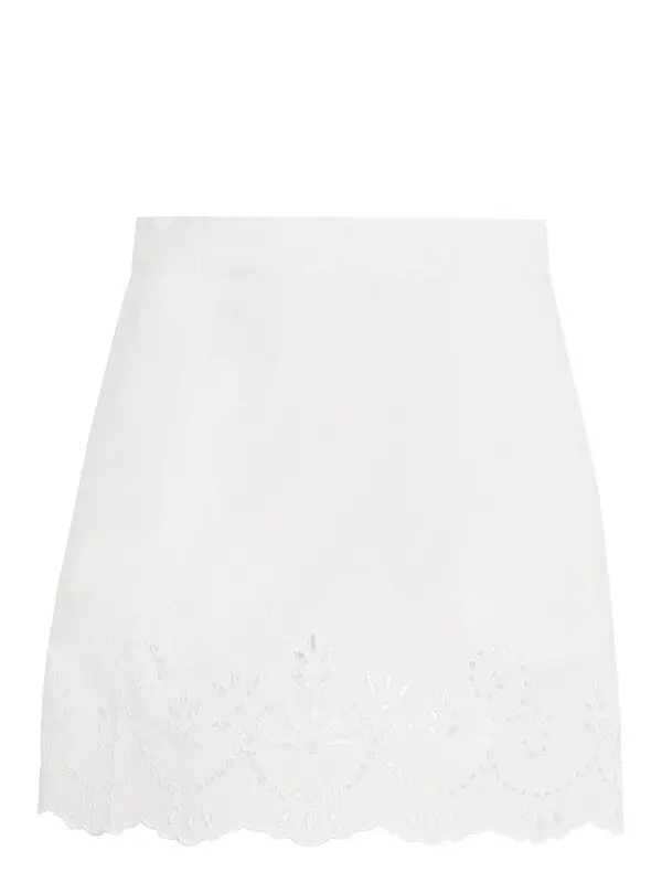 ALL THAT REMAINS Lisel Mini Skirt - White