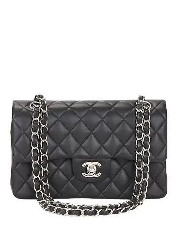 Chanel Lambskin Small Classic Double Flap Bag - Black