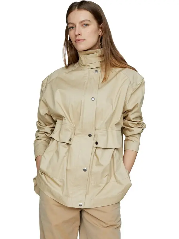 ATM Anthony Thomas Melillo Cotton Twill Utility Jacket - Macadamia