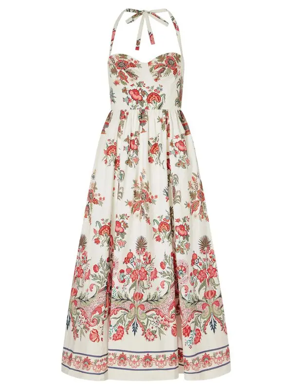 EMPORIO SIRENUSE Johanna Chintz Floral-print Maxi Dress - Red