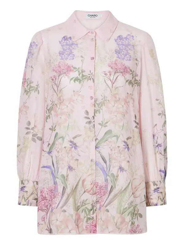 Charo Ruiz Ibiza Aster Floral-print Shirt - Pink