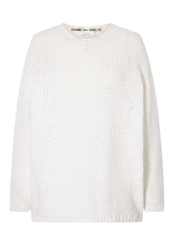 Comme Des Garçons Knitted Sweater - White