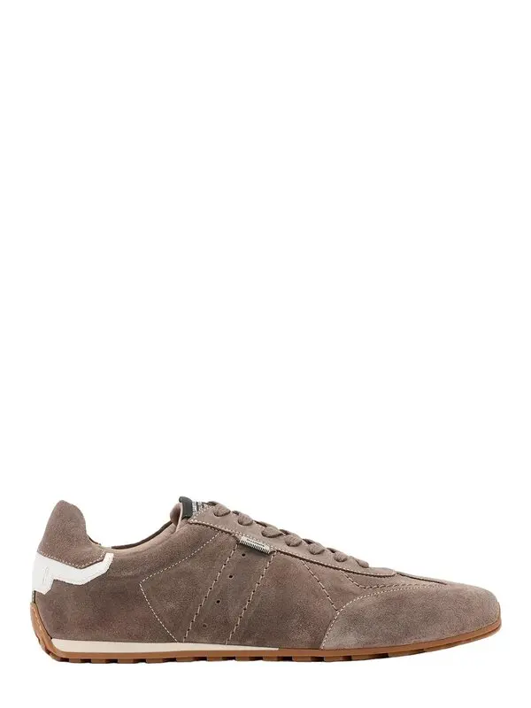 ALLSAINTS Liam Lace Up Low Top Sneakers - Brown