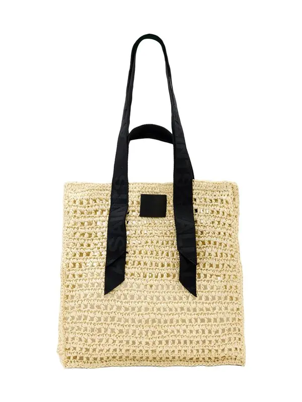 ALLSAINTS Lullah Woven Tote Bag - Unbleached White