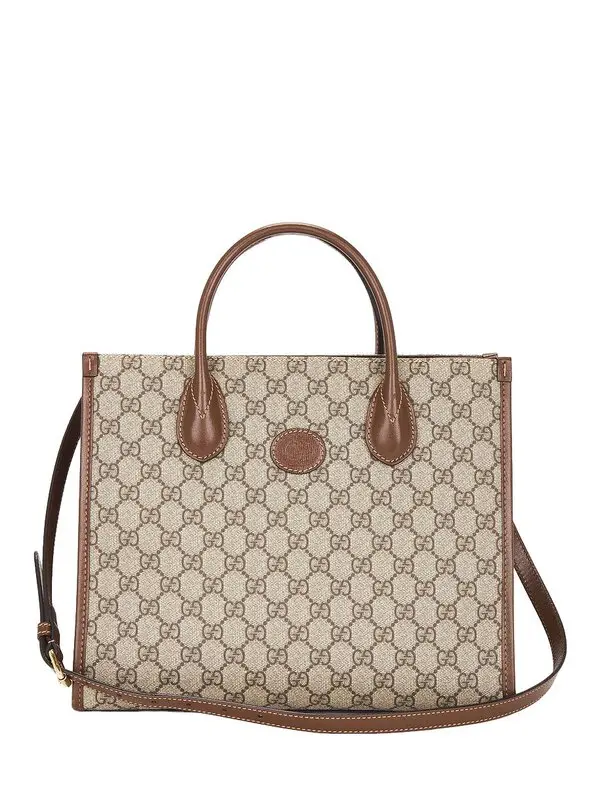 Gucci Interlocking G Tote Bag - Beige