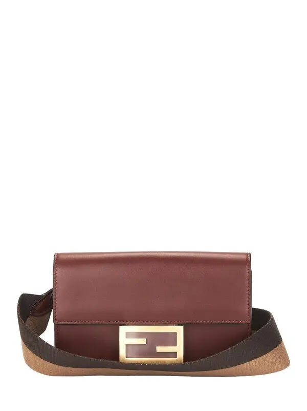 Fendi Selleria Baguette Shoulder Bag - Brown