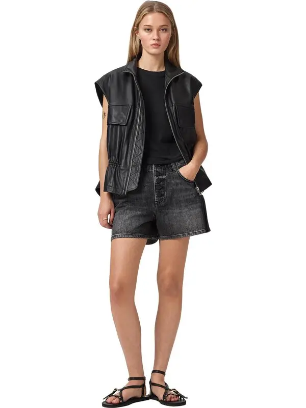 ALLSAINTS Tay Denim Shorts - Black