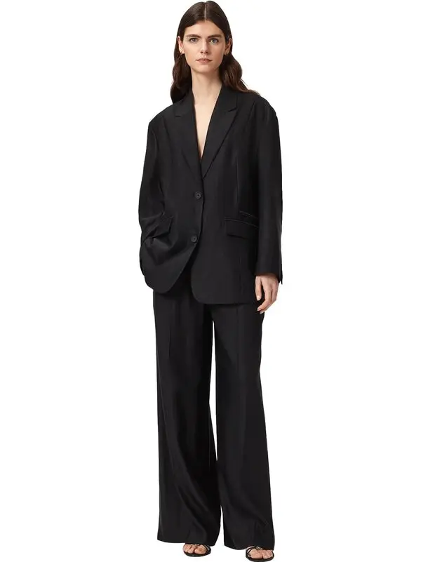 ALLSAINTS Charley Oversized Blazer - Black