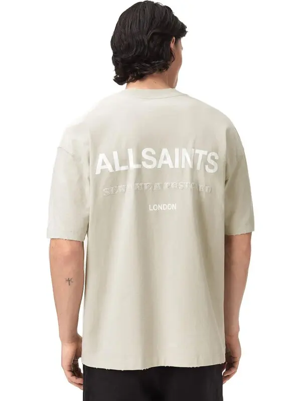 ALLSAINTS Dreamer Short Sleeve Oversized Graphic T-shirt - Powdered Green