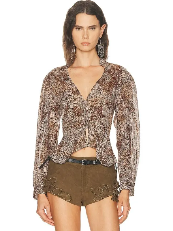 Isabel Marant Celeny Top - Ochre