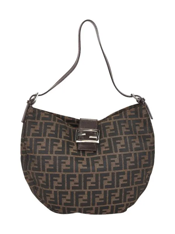 Fendi Zucca Hobo Bag - Brown