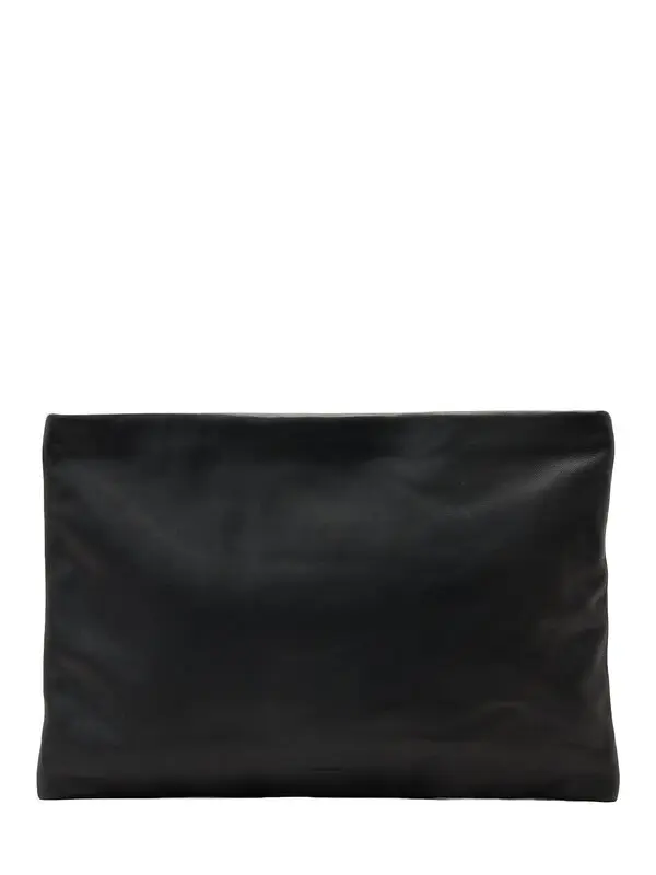 ALLSAINTS Bettina Large Leather Clutch - Black