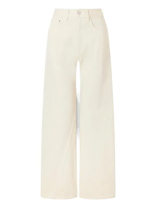 ANINE BING Brie High-rise Wide-leg Jeans - Yellow