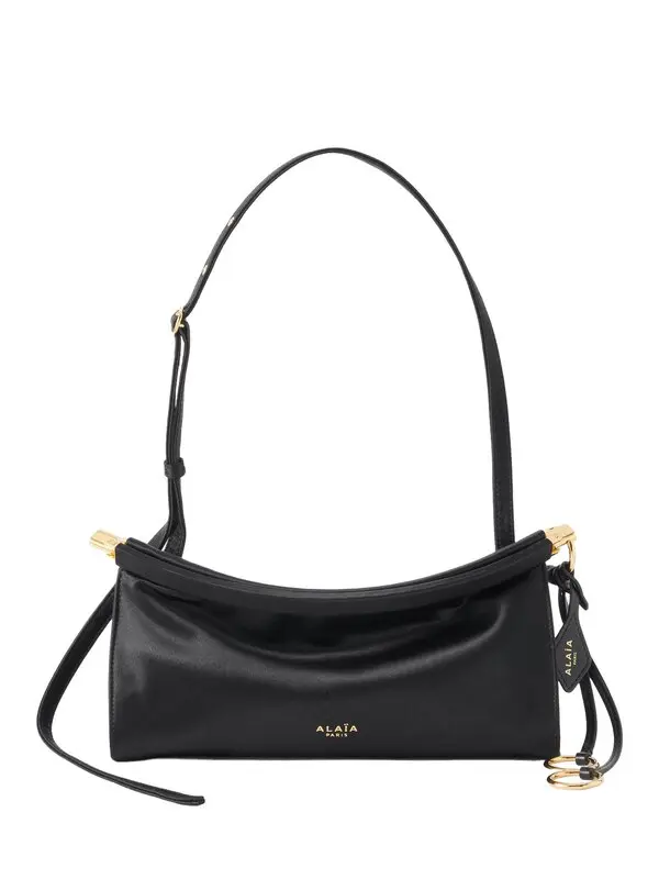 Alaïa Le Click Small Satin Shoulder Bag - Black