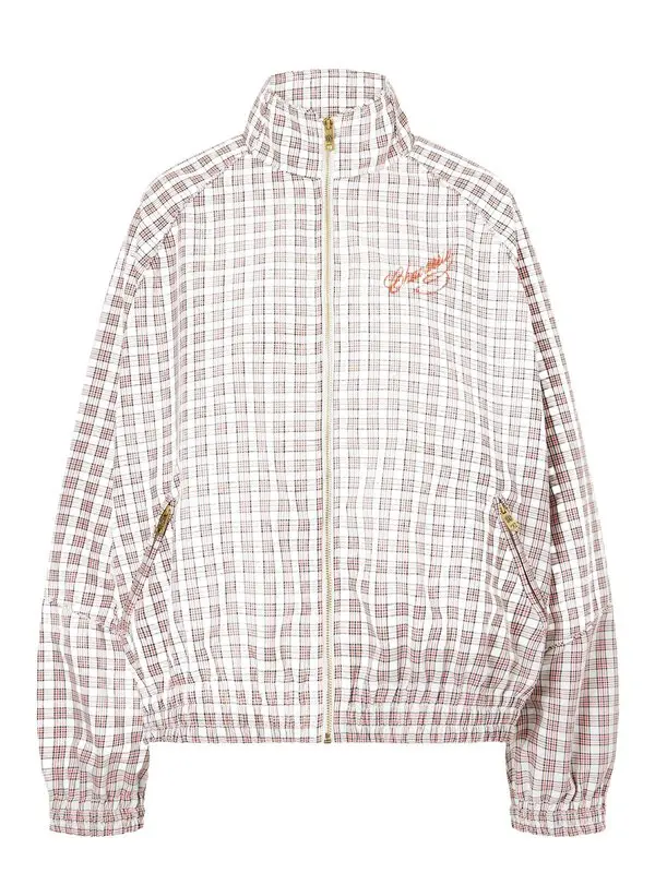 WILLY CHAVARRIA Ruff Rider Embroidered Woven Jacket - Red