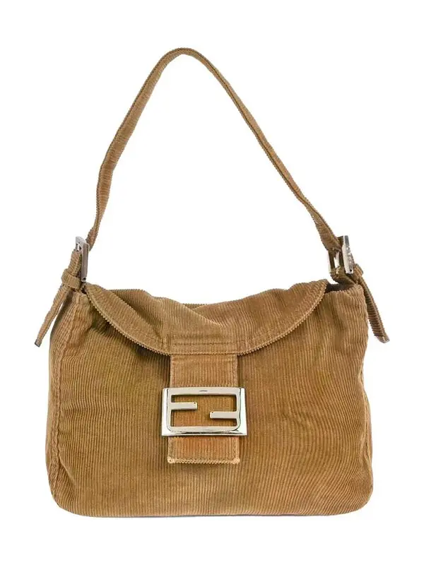 Fendi 2000 Corduroy Handbag - Neutrals
