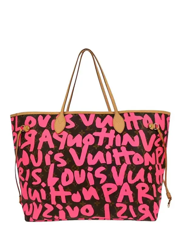 LOUIS VUITTON 2009 Monogram Graffiti Tote Bag - Pink