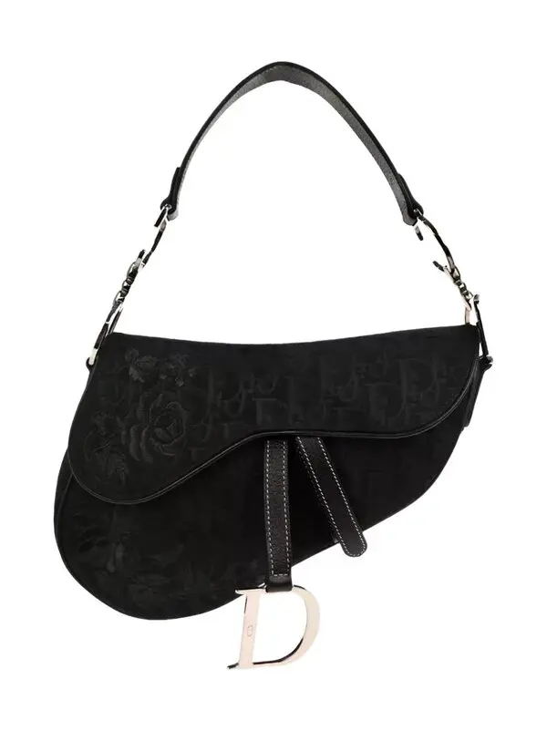 Dior 2005 Saddle Shoulder Bag - Black
