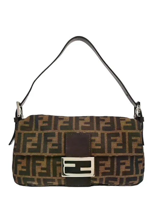 Fendi 2000 Zucca Baguette Shoulder Bag - Neutrals