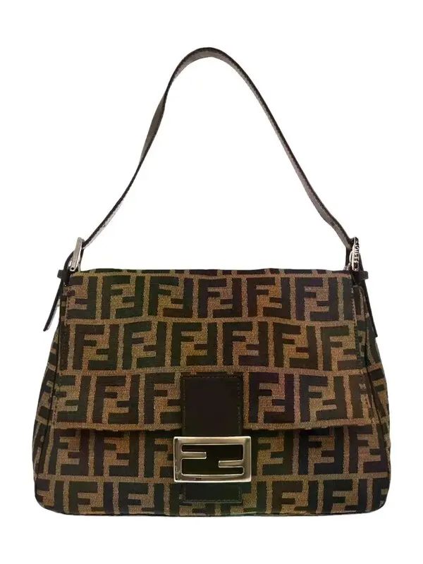 Fendi 2001 Zucca Canvas Handbag - Brown