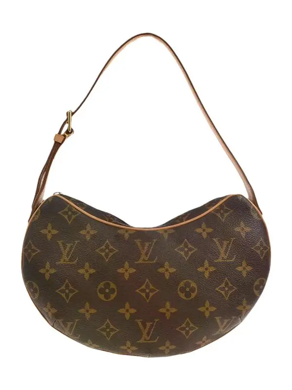 LOUIS VUITTON 2002 Pm Monogram Croissant Shoulder Bag - Brown