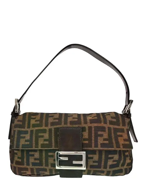 Fendi 2000 Zucca Baguette Handbag - Brown