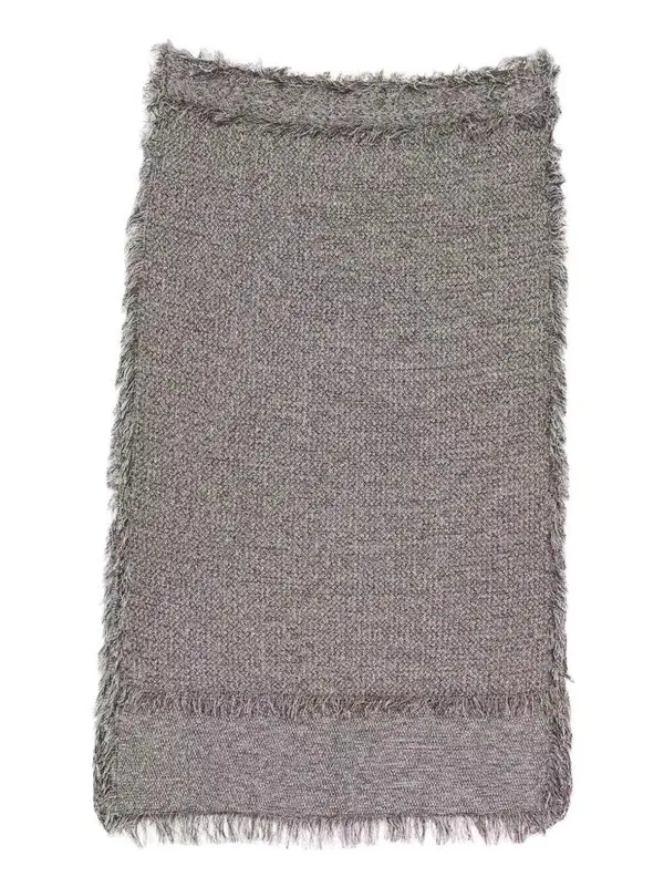 JNBY Fringed Midi Skirt - Grey