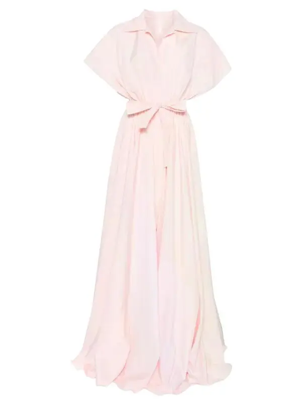 Norma Kamali Collared Maxi Dress - Pink