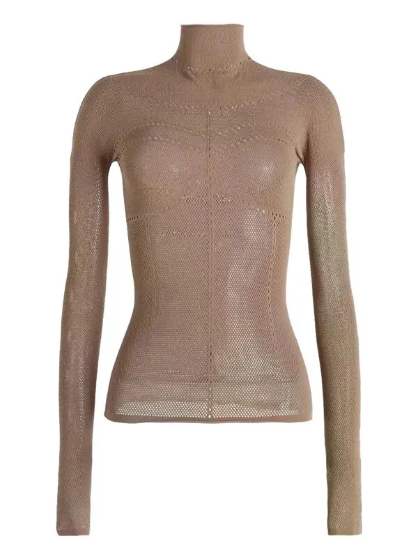 MARGHERITA MACCAPANI Mock-neck Top - Neutrals