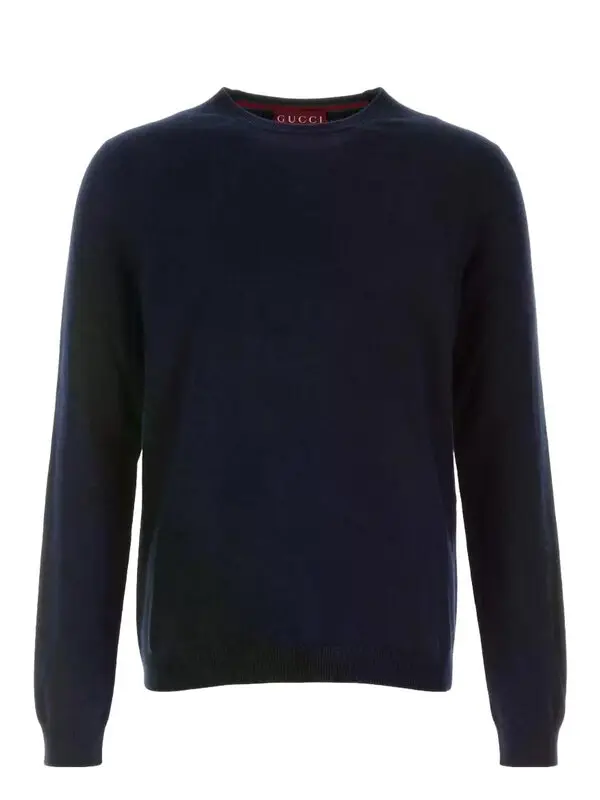 Gucci Crew-neck Cashmere Sweater - Blue