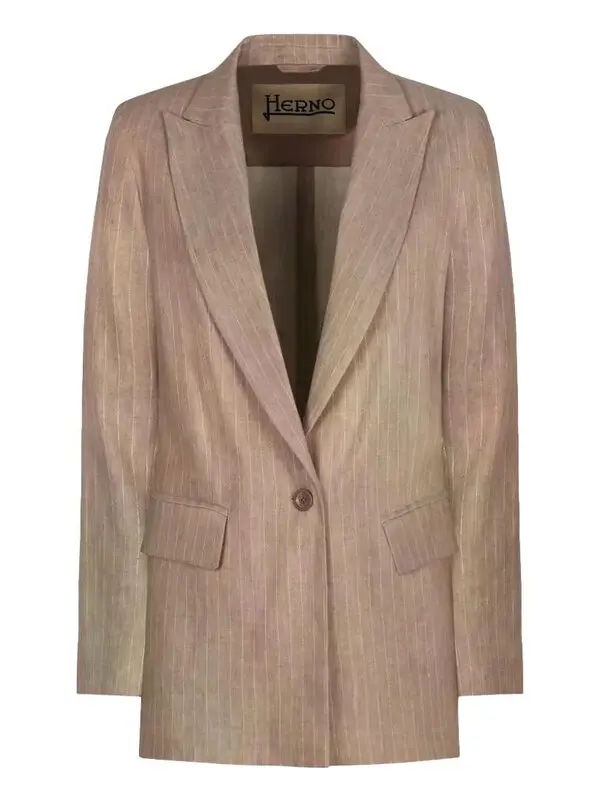 Herno Single-breasted Blazer - Neutrals