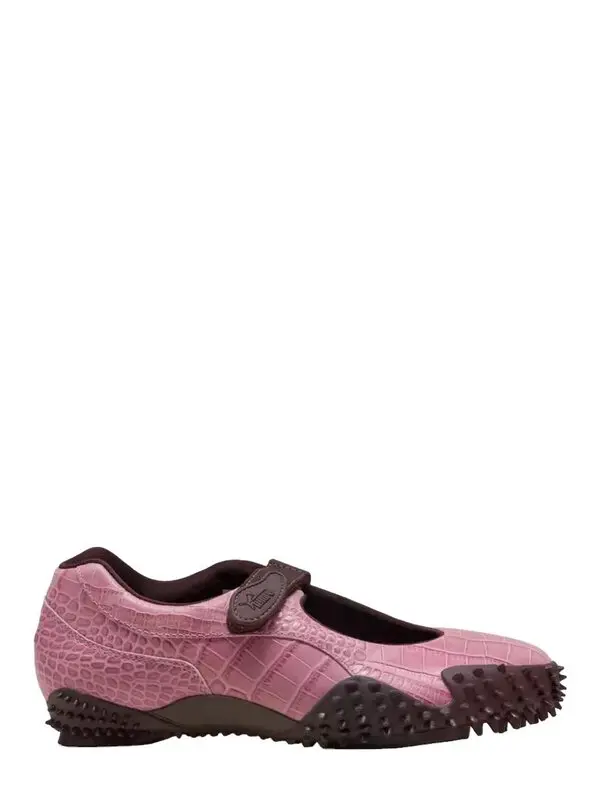 PUMA Mostro Fey Crocodile-effect Leather Sneakers - Pink