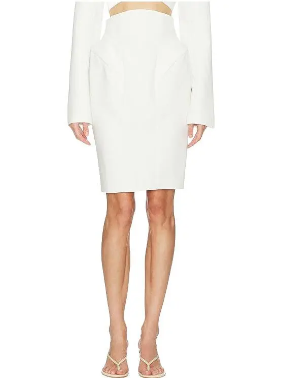 CAMILA COELHO Selma Midi Skirt - Ivory