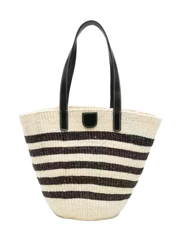 Max Mara Wkagennaio Striped Tote Bag - Neutrals