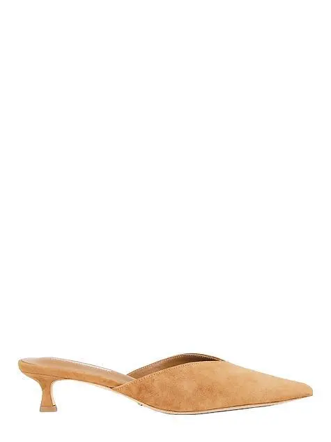 TONY BIANCO Connie Mule Pump - Taupe Suede