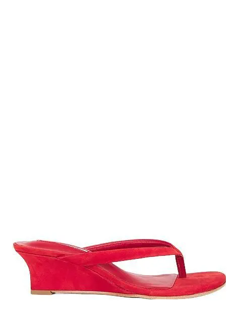 TONY BIANCO Edgy Wedge Sandal - Tomato Nubuck