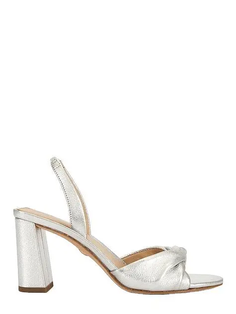 Veronica Beard Tullia Block Heel - Silver